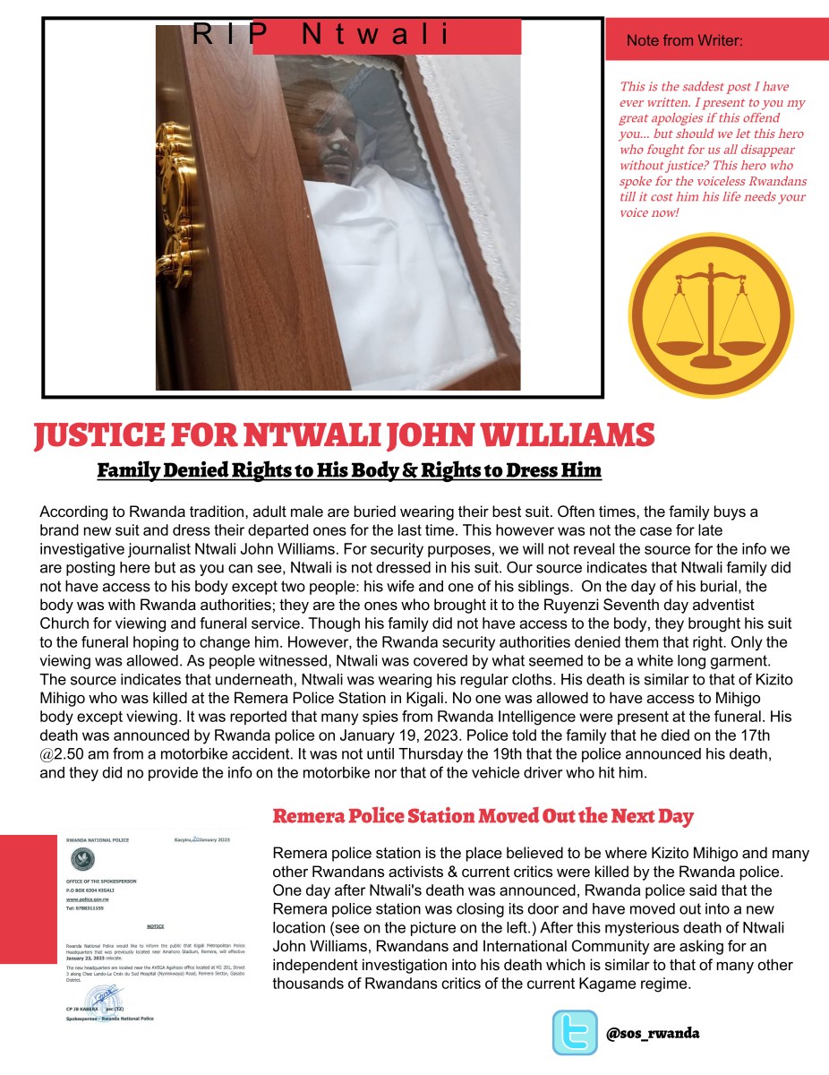 Ntwali Family Denied Rights to His Body – Christine Coleman