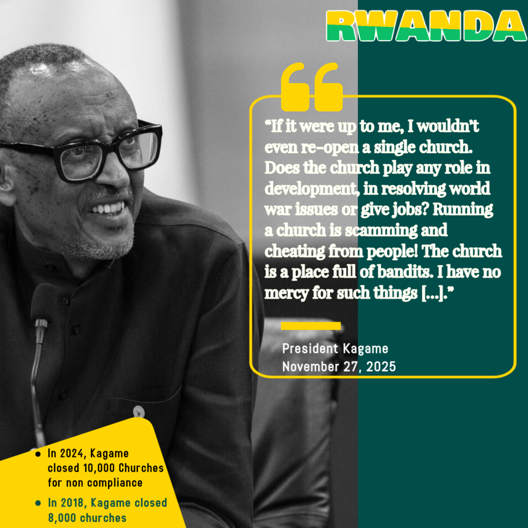 Persecution in Rwanda: Kagame to Close All Churches! – Christine Coleman